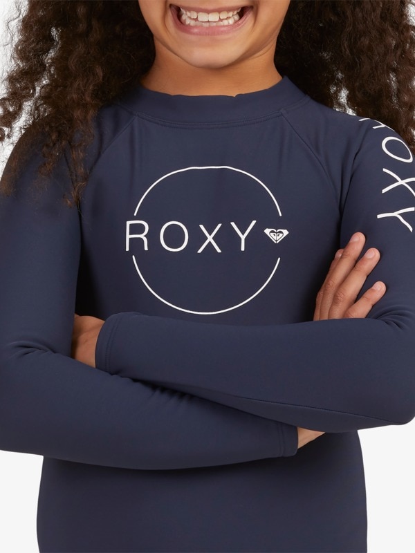 Roxy Heater Long Sleeve UPF 50 Rash Vest - Island Wake