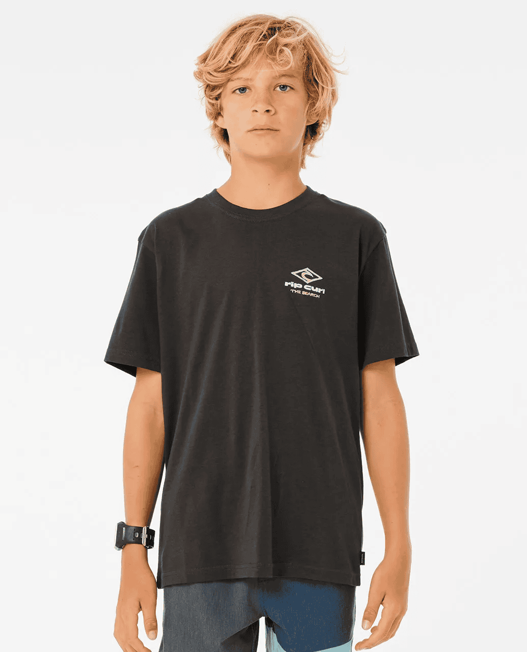 RIP CURL BOYS COSMIC SEARCH TEE - WASHED BLACK - Island Wake